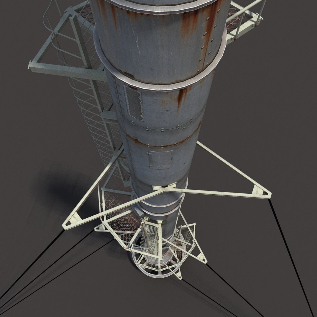 3d Chimney Factory Modeled