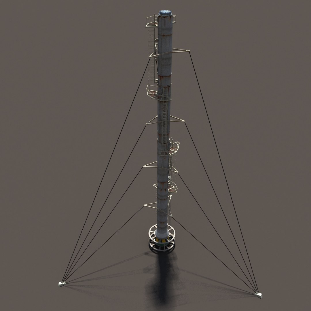 3d Chimney Factory Modeled