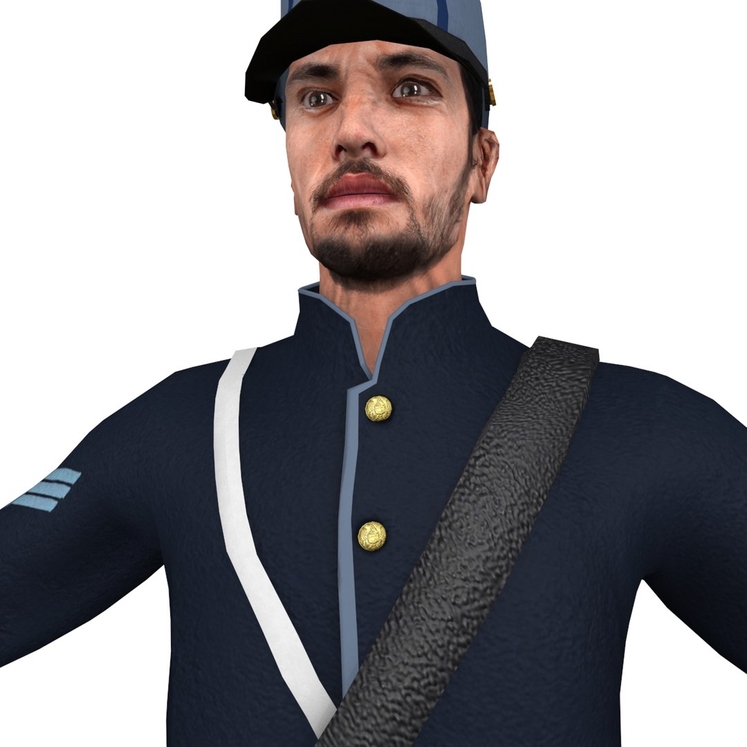 Union Soldier 3D Model - TurboSquid 1177598