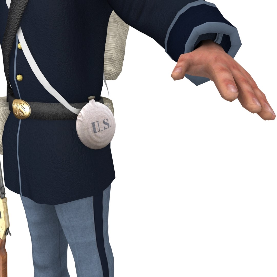 Union Soldier 3D Model - TurboSquid 1177598