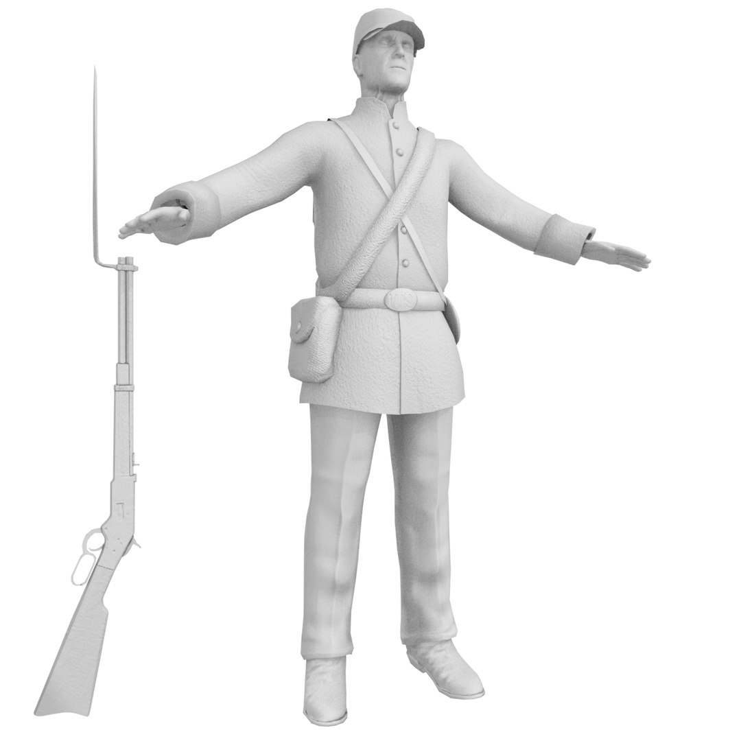 Union Soldier 3D Model - TurboSquid 1177598