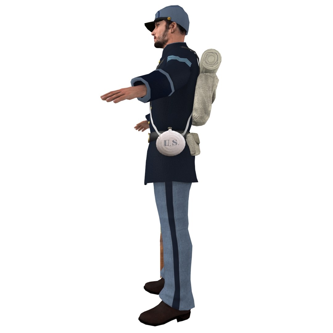 Union Soldier 3D Model - TurboSquid 1177598