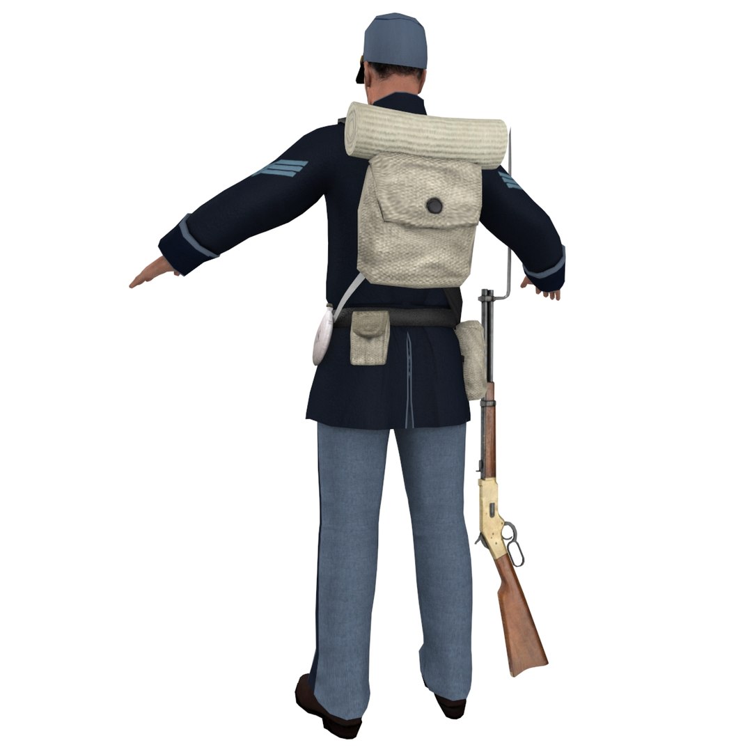 Union Soldier 3D Model - TurboSquid 1177598