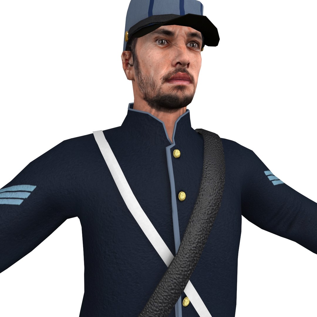 Union Soldier 3D Model - TurboSquid 1177598