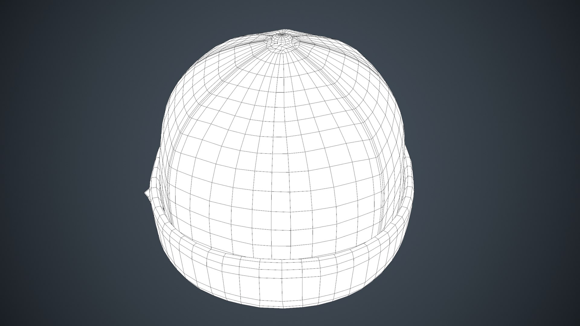 Blue jeans brimless cap 3D model - TurboSquid 1642063