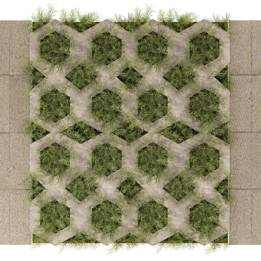 Collection plant vol 499 - concrete - tileable - grass 3D model ...