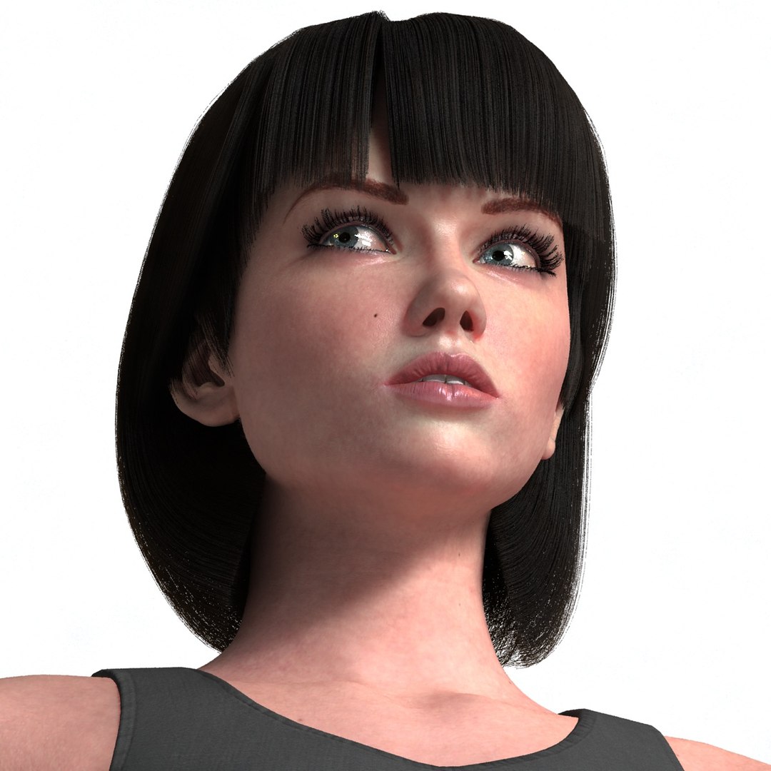 Woman rigged 3D model - TurboSquid 1218272