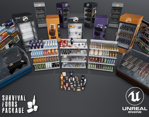 modelo 3d Survival Foods Package - TurboSquid 2111519