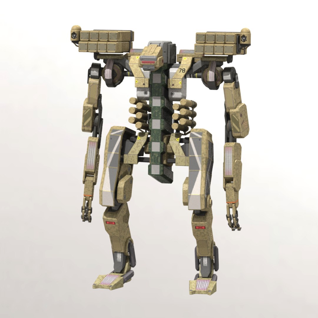 WarBot 导弹包3D模型 - TurboSquid 1557228