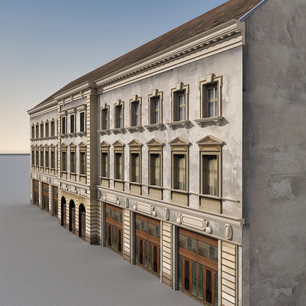 3d model european building europe