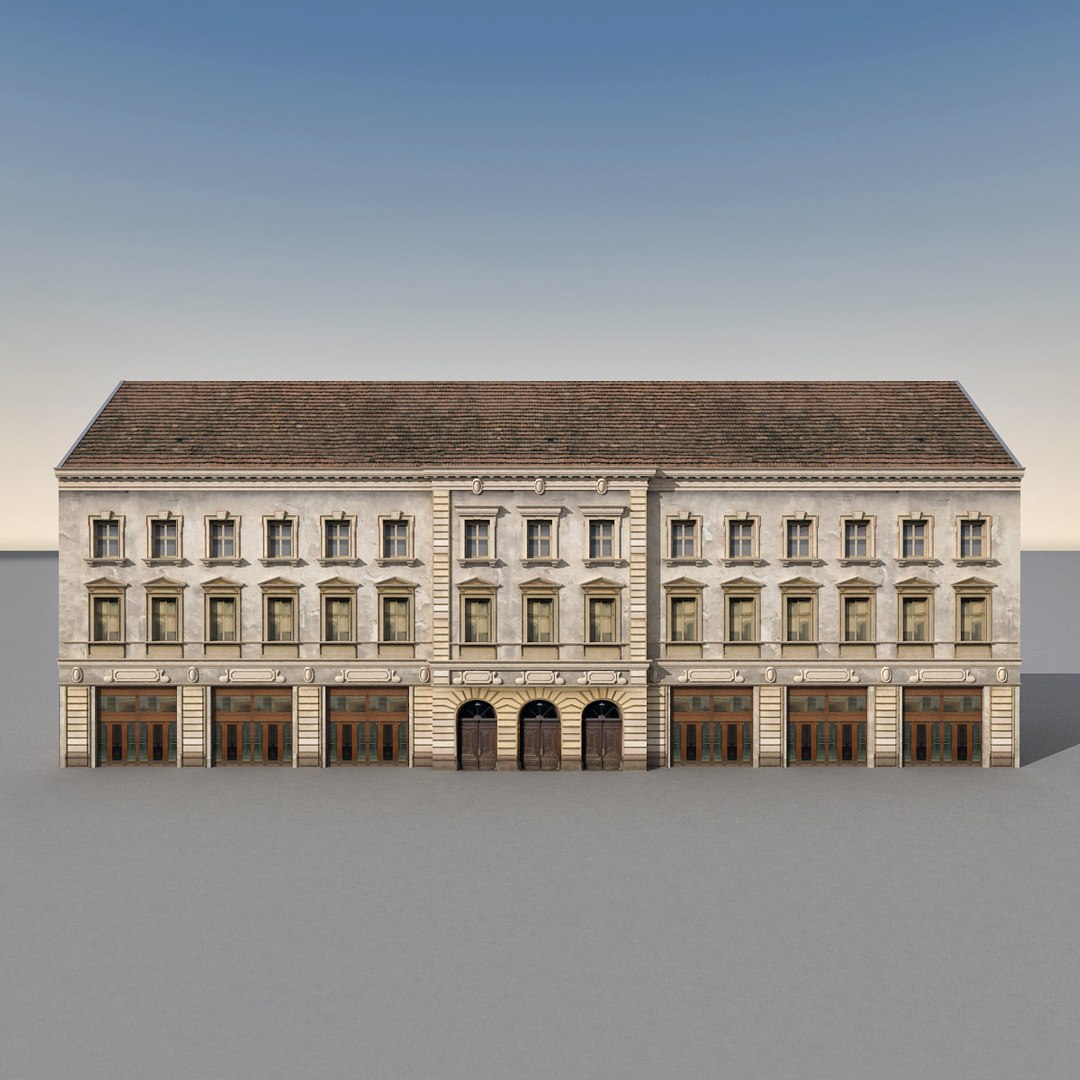 3d Model European Building Europe