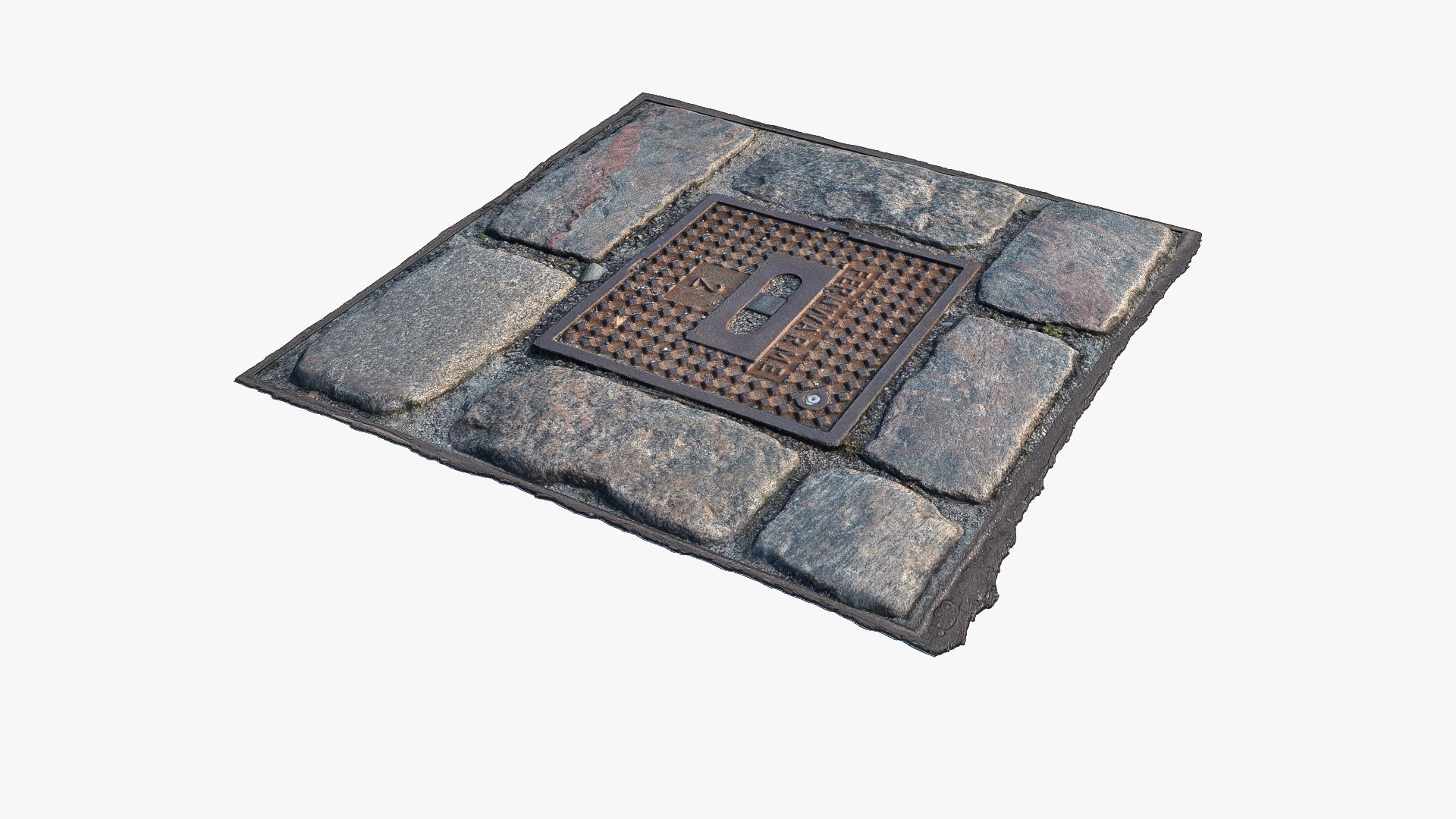 3D Manhole Cover Model - TurboSquid 1211674