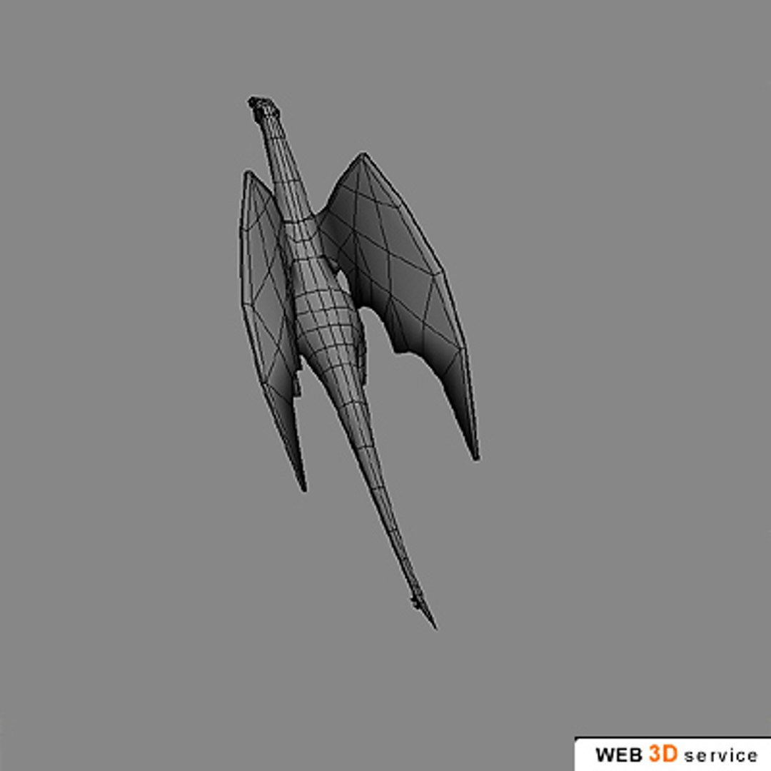 Polygonal Dragon 3d Model