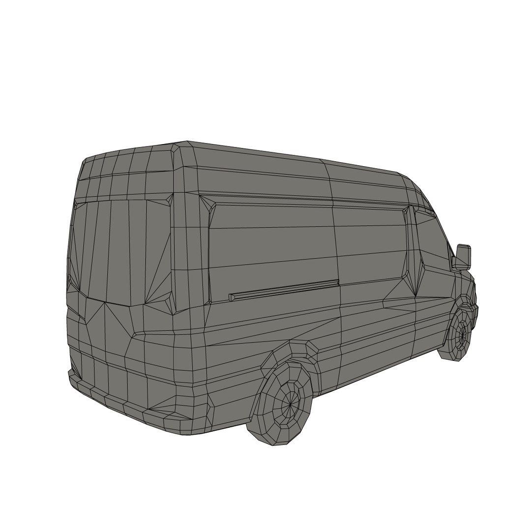 3d mercedes benz sprinter van