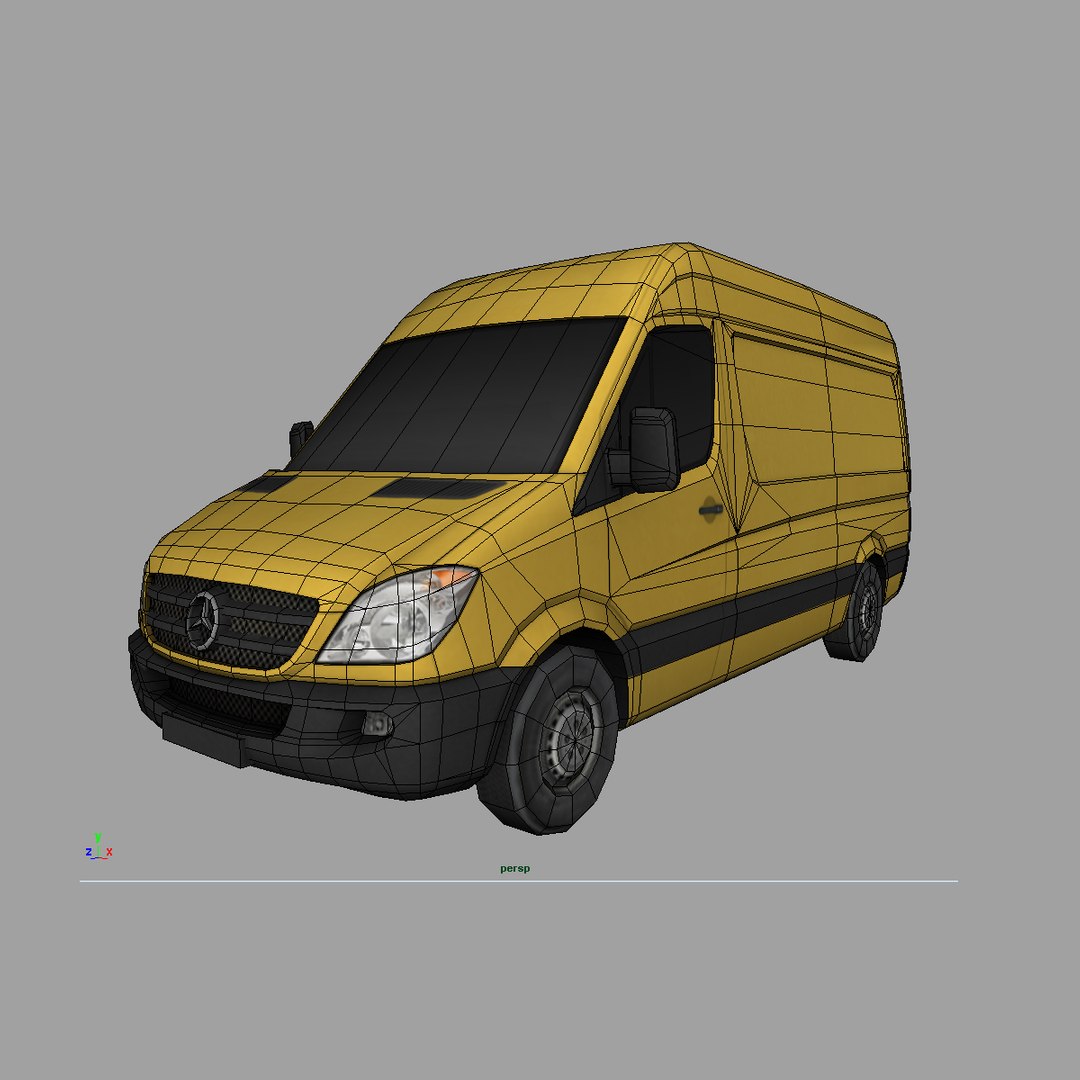 3d mercedes benz sprinter van