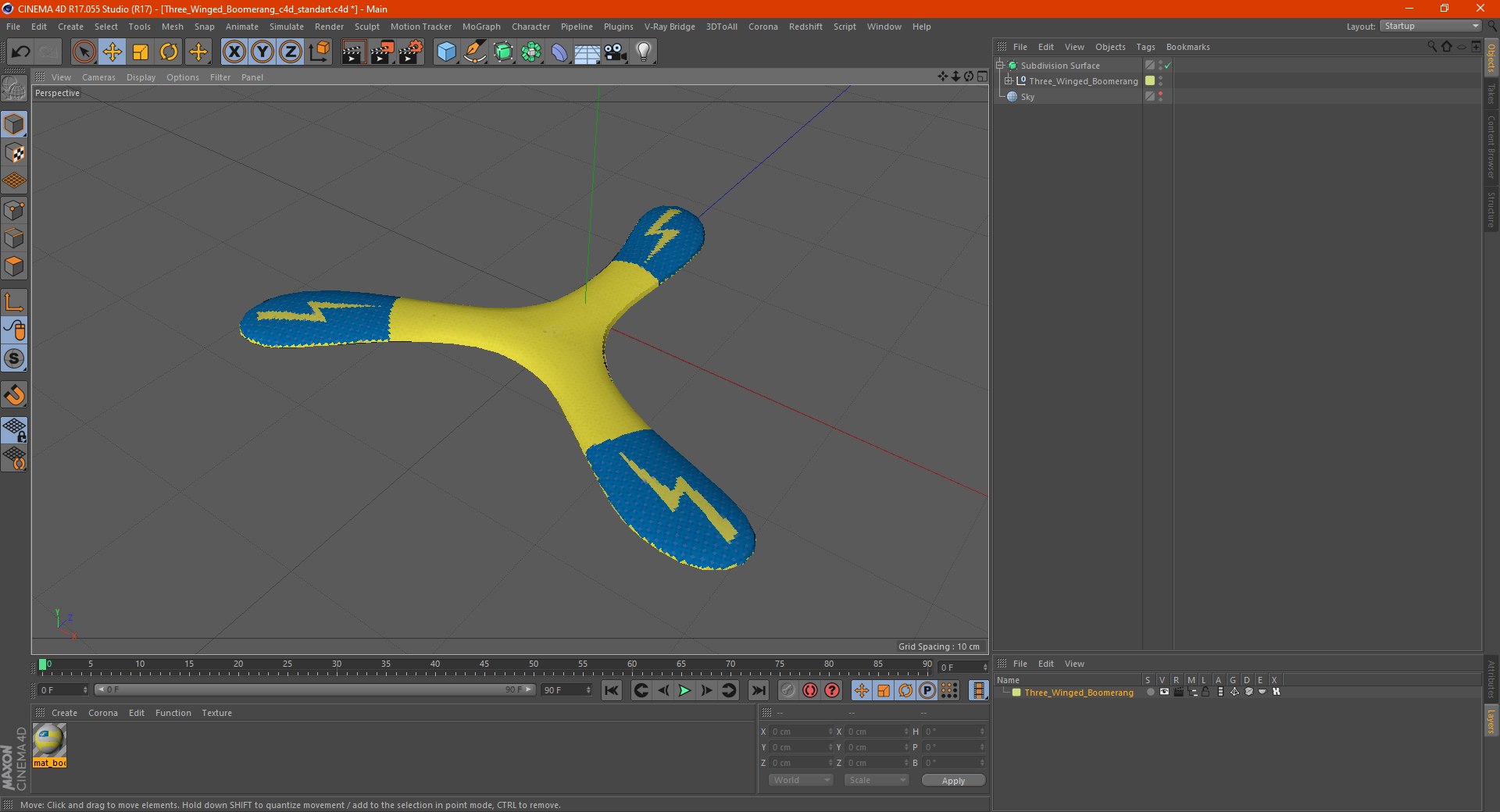 3D model winged boomerang - TurboSquid 1709439