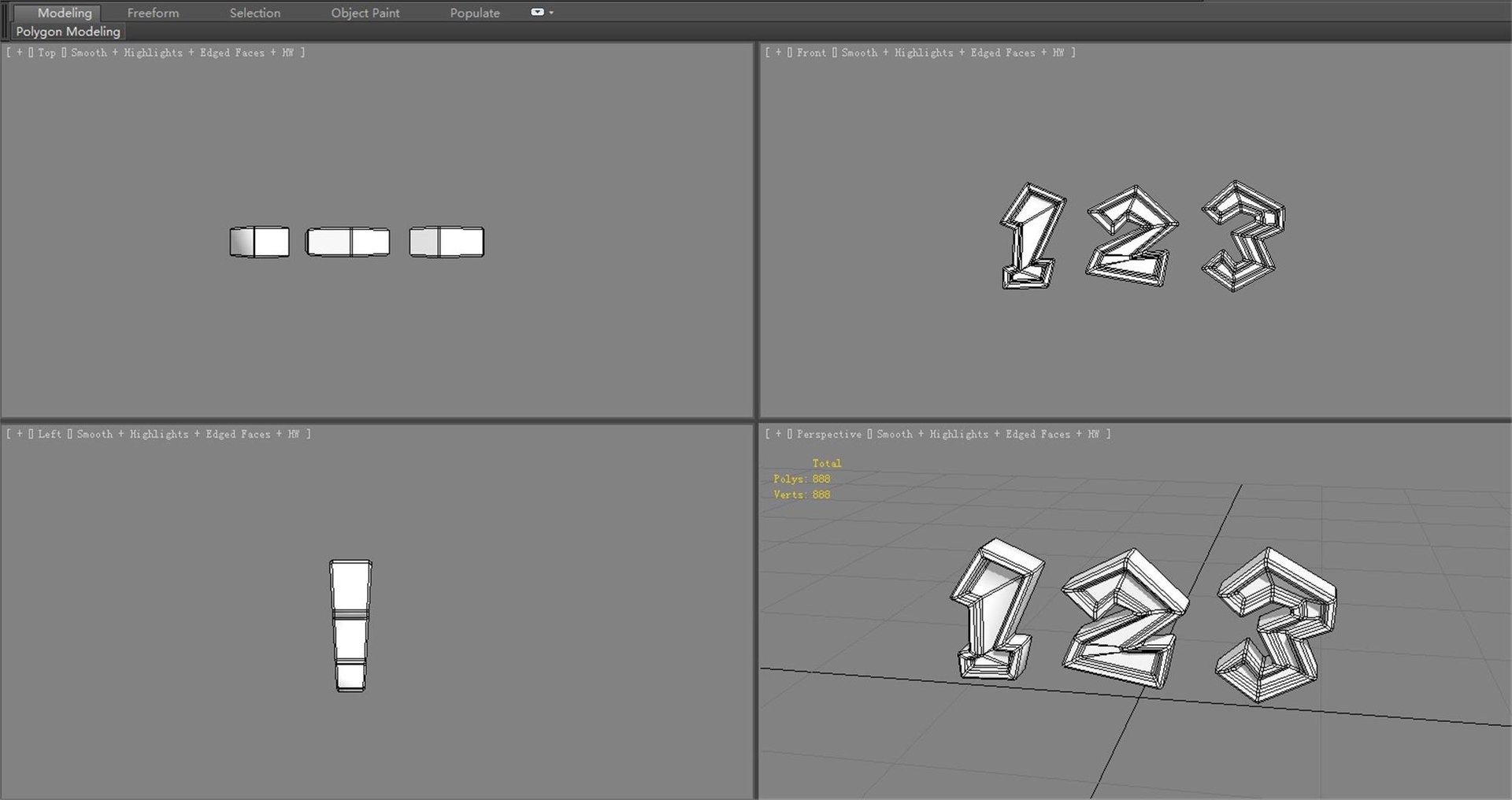 Stylized Number 123 3D Model - TurboSquid 2114084