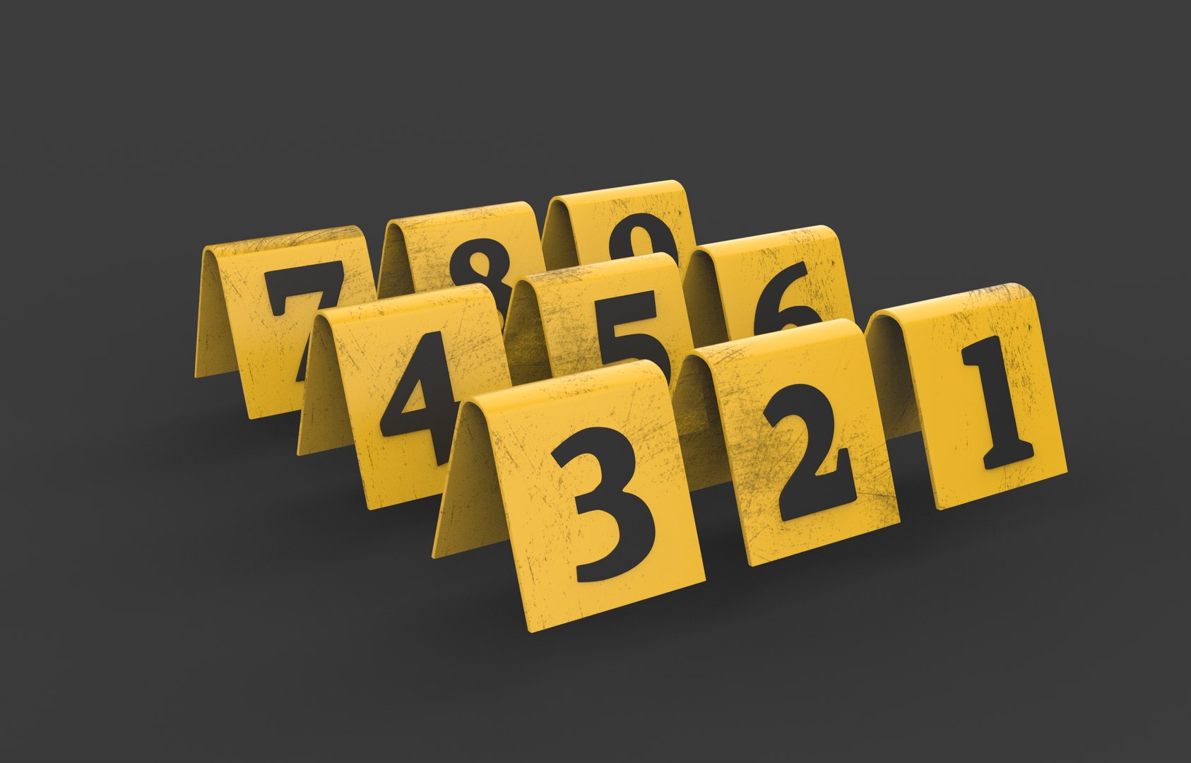 3D Crime Evidence Placard 3D Model - TurboSquid 2336105