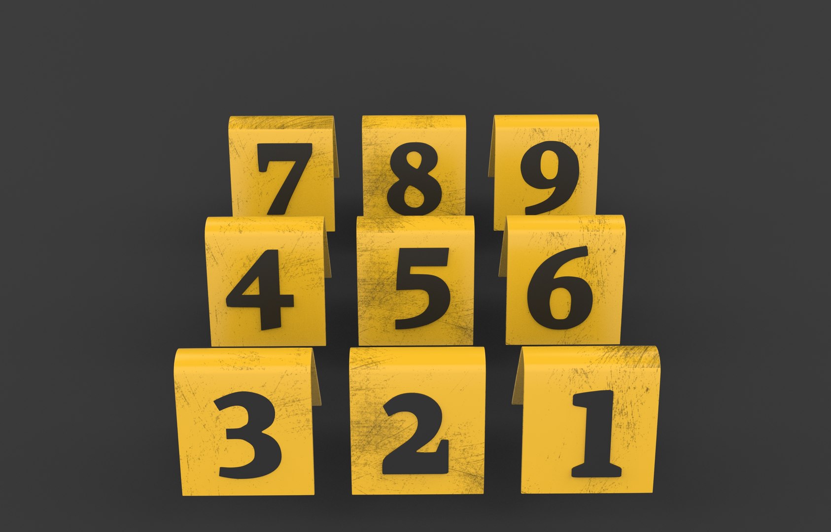 3D Crime Evidence Placard 3D Model - TurboSquid 2336105