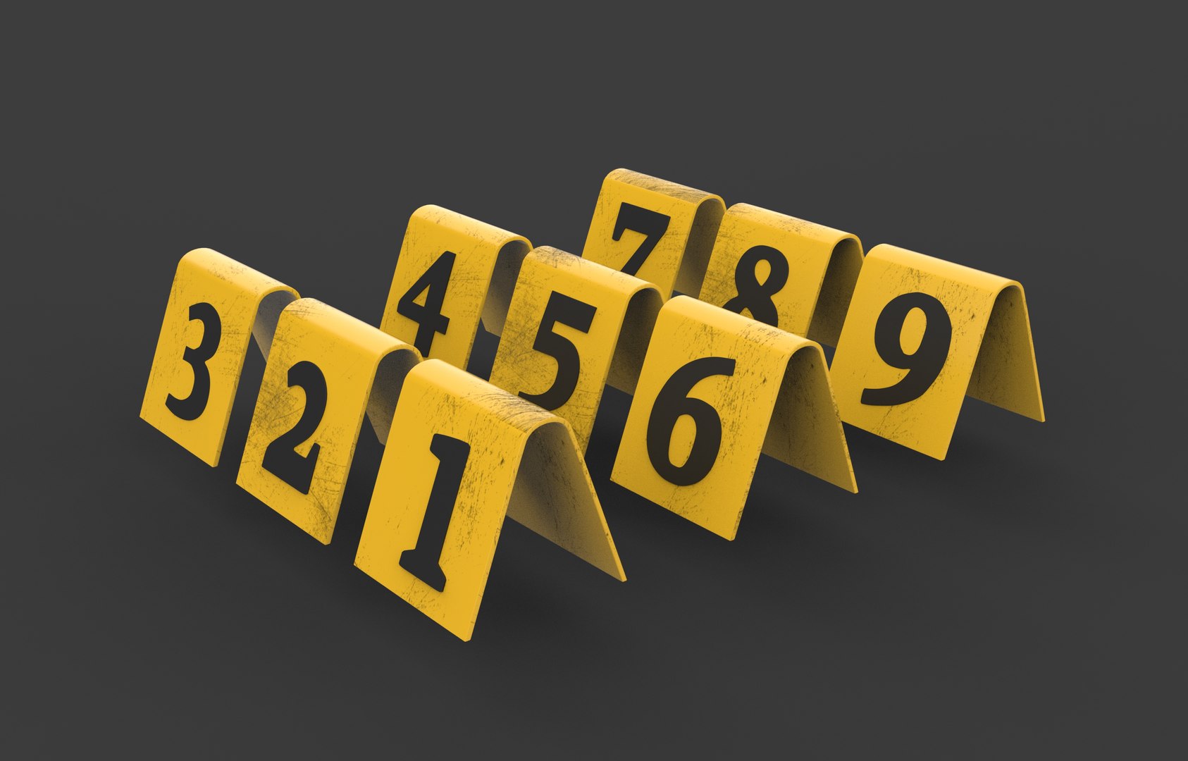 3D Crime Evidence Placard 3D Model - TurboSquid 2336105