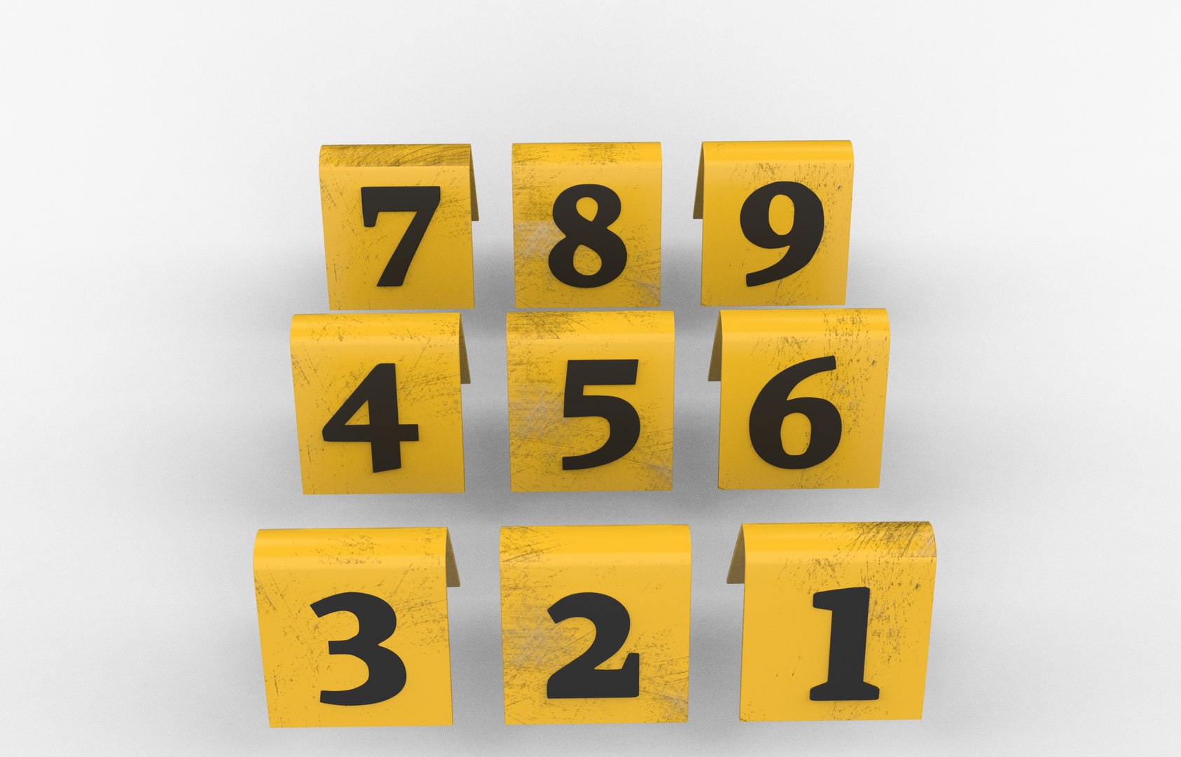 3D Crime Evidence Placard 3D Model - TurboSquid 2336105