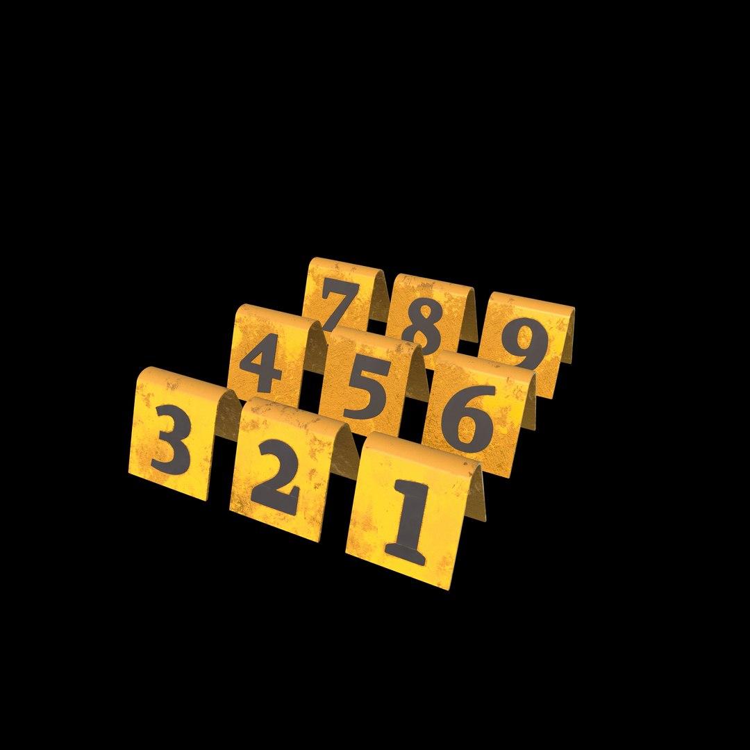 3D Crime Evidence Placard 3D Model - TurboSquid 2336105