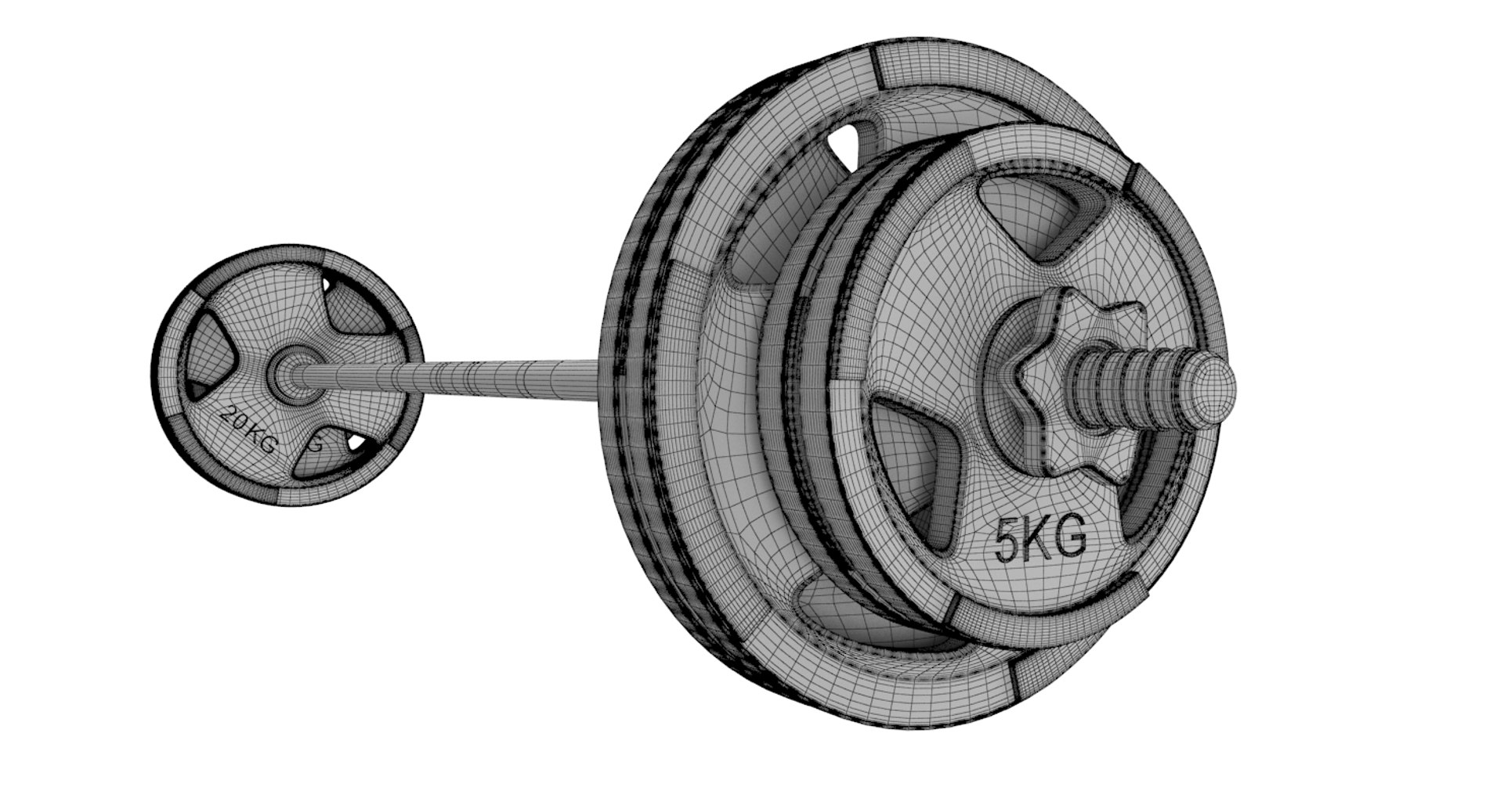 3D Barbell Bar - TurboSquid 1379158