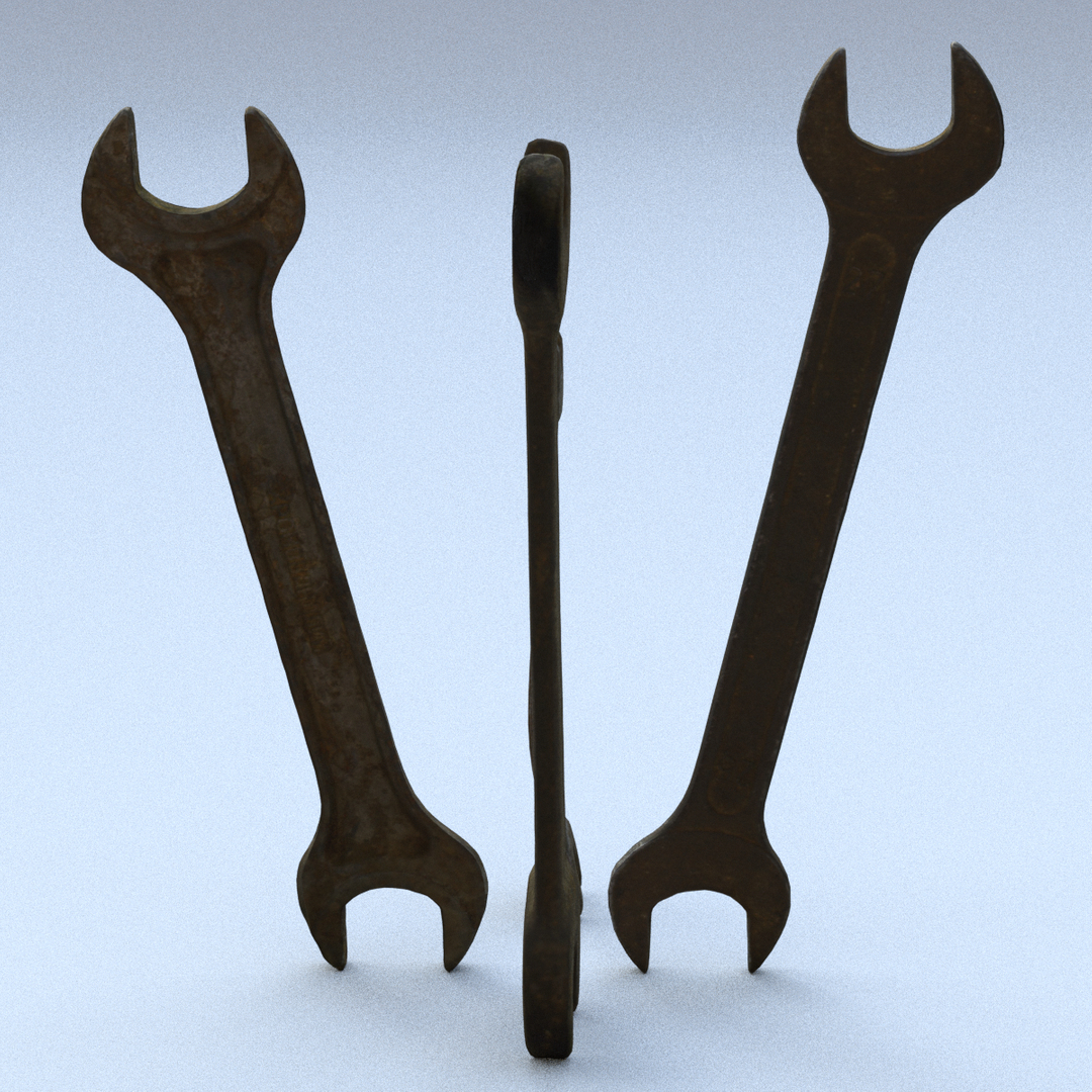 3D 117 wrenchs model - TurboSquid 1259319