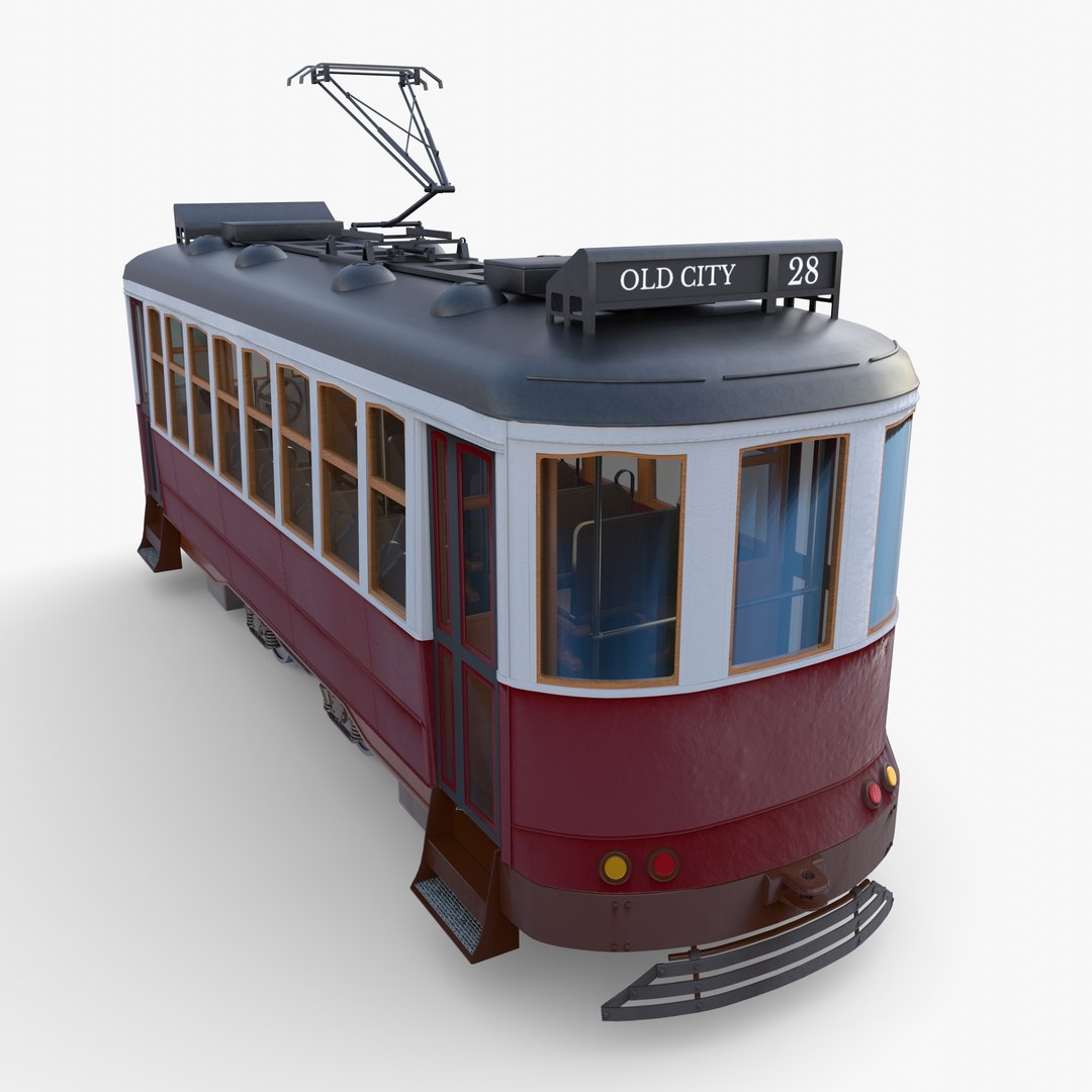 3D Historic Tram V2 - TurboSquid 2393079