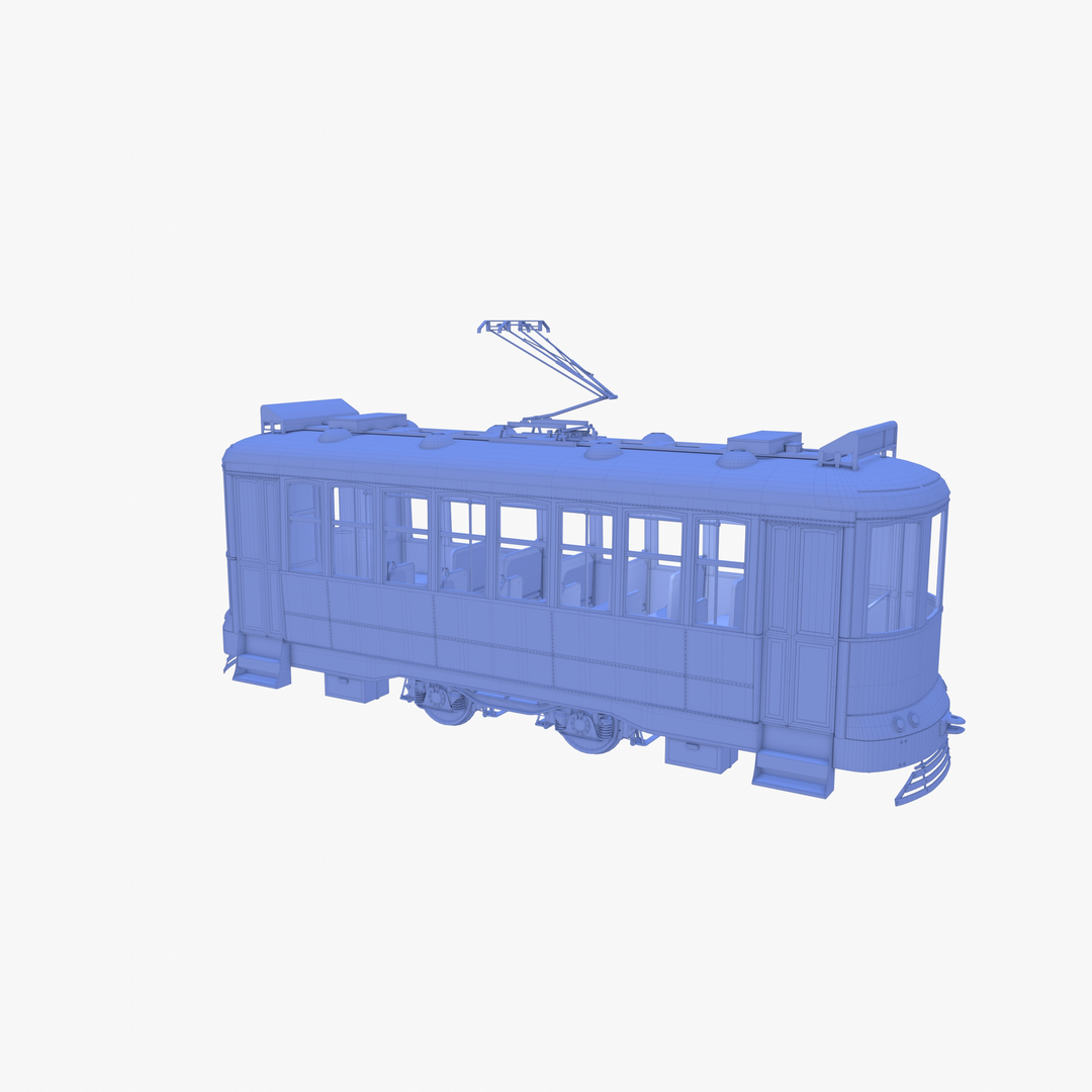 3D Historic Tram V2 - TurboSquid 2393079