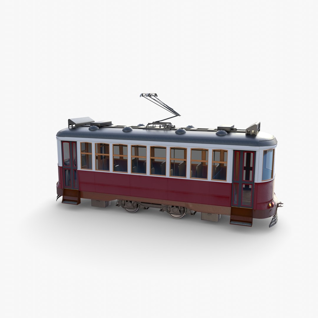 3D Historic Tram V2 - TurboSquid 2393079