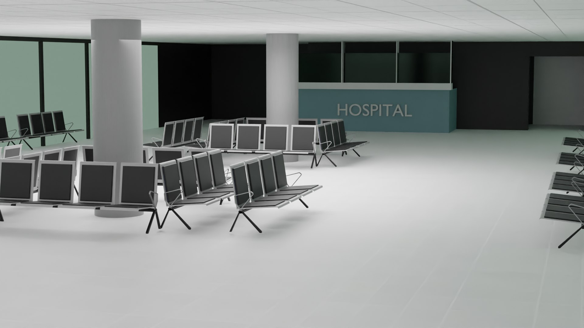 3D Model Hospital Interior - TurboSquid 1923959