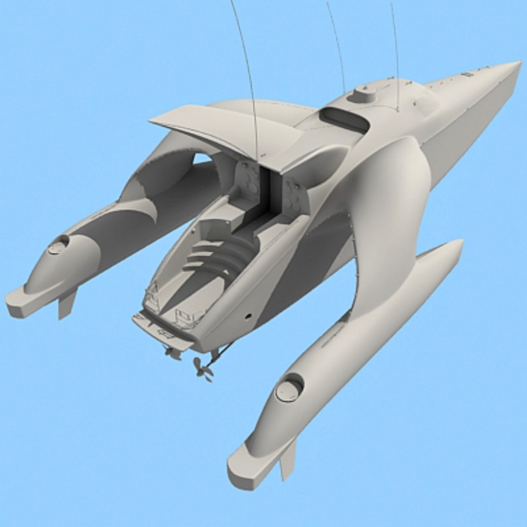 3d Earthrace Boat Submarine Model