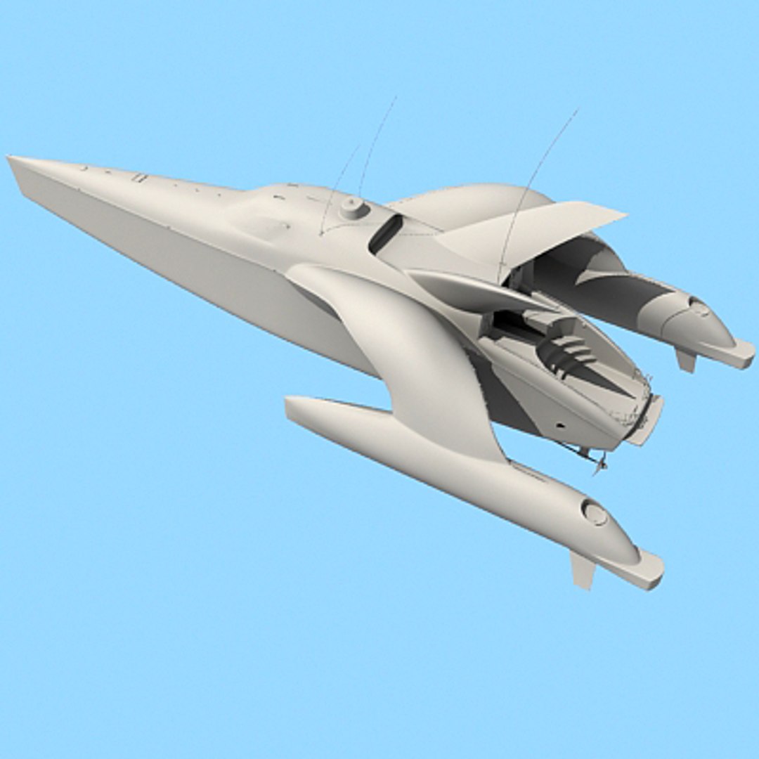 3d Earthrace Boat Submarine Model