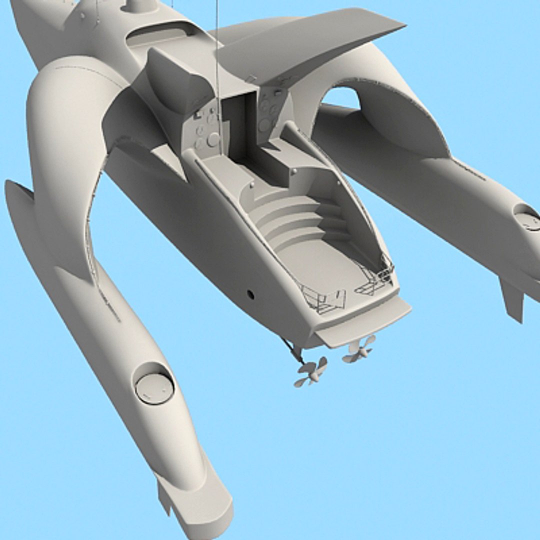 3d Earthrace Boat Submarine Model