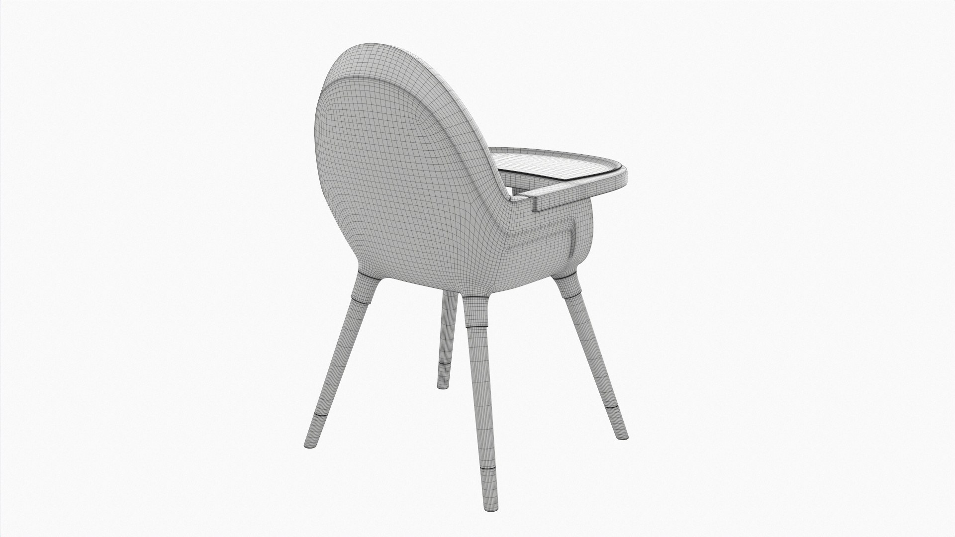 3D Babylo Baby Chair With Table Model - TurboSquid 1824798