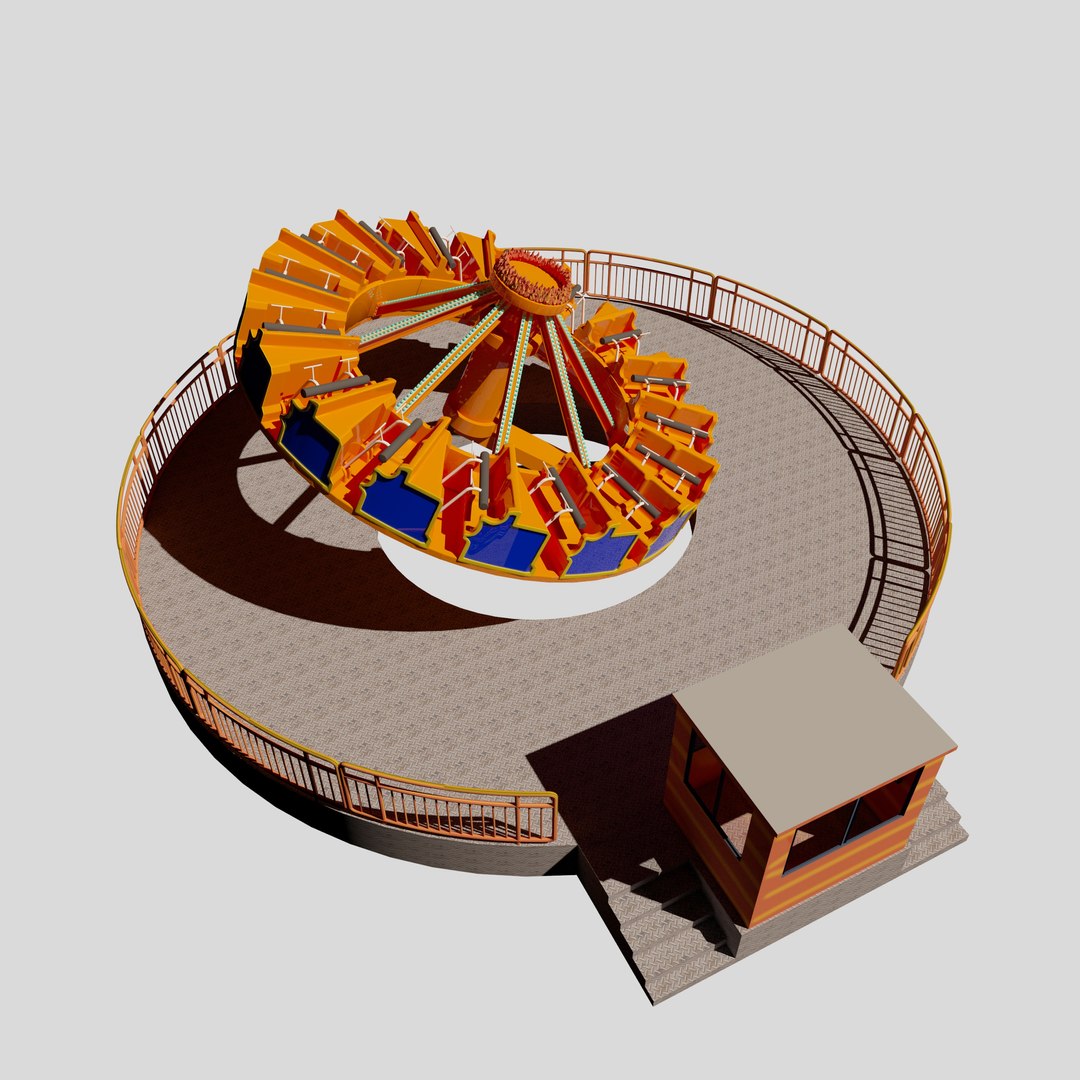 Moving carousel 3D - TurboSquid 1942671