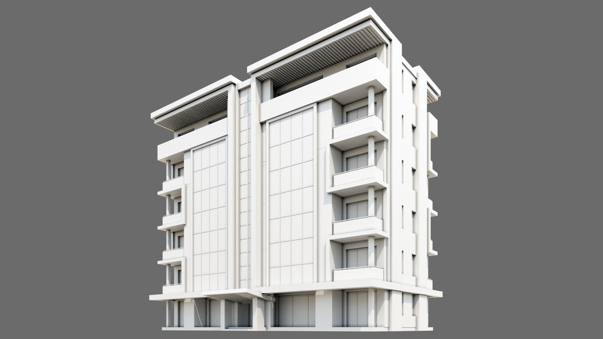 Hotel Building Model - TurboSquid 2028977