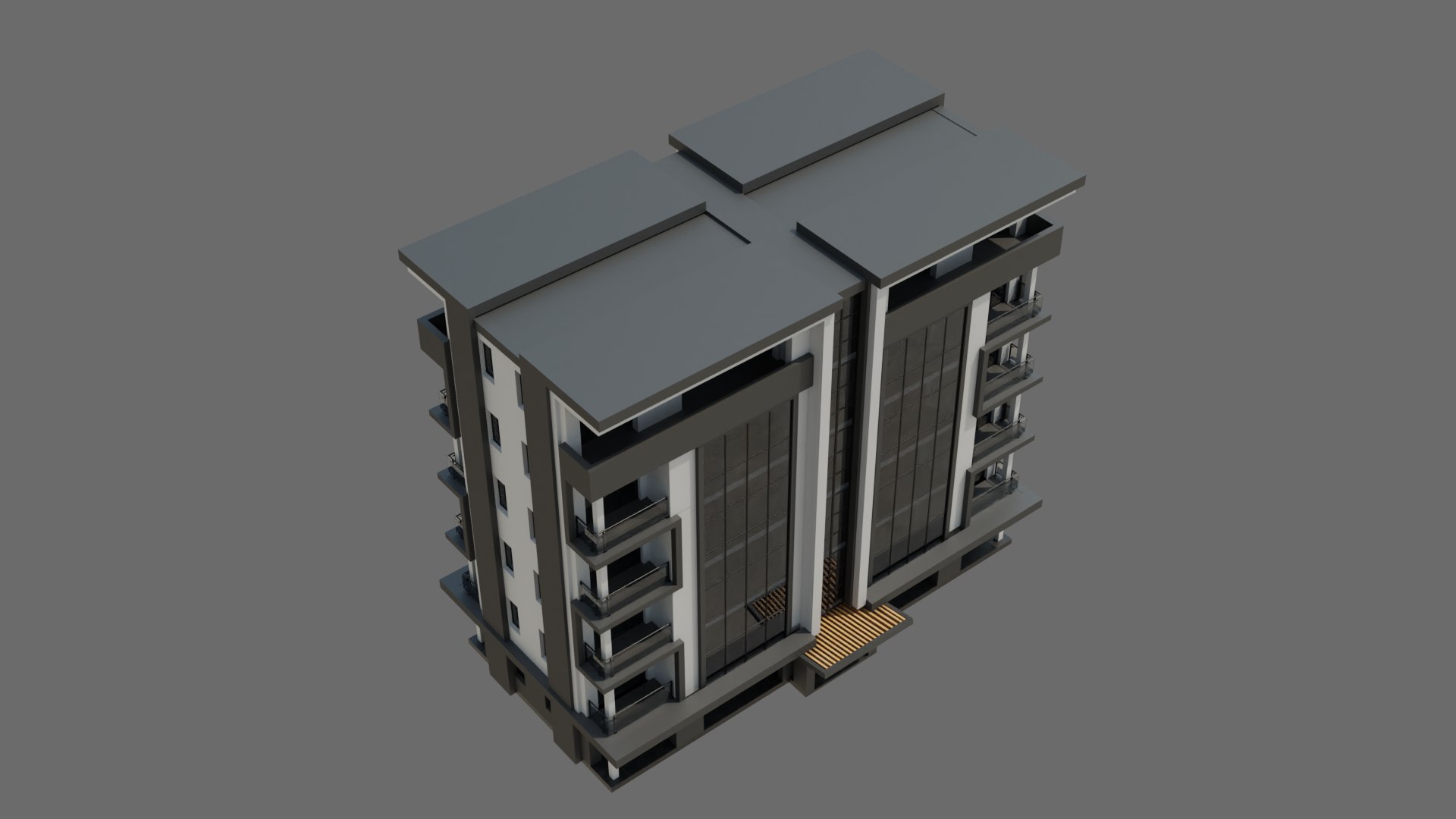 Hotel Building Model - TurboSquid 2028977