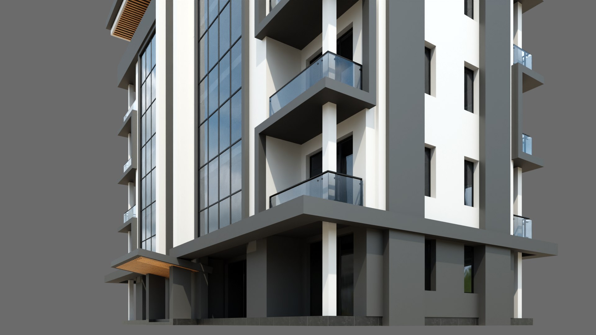 Hotel Building Model - TurboSquid 2028977