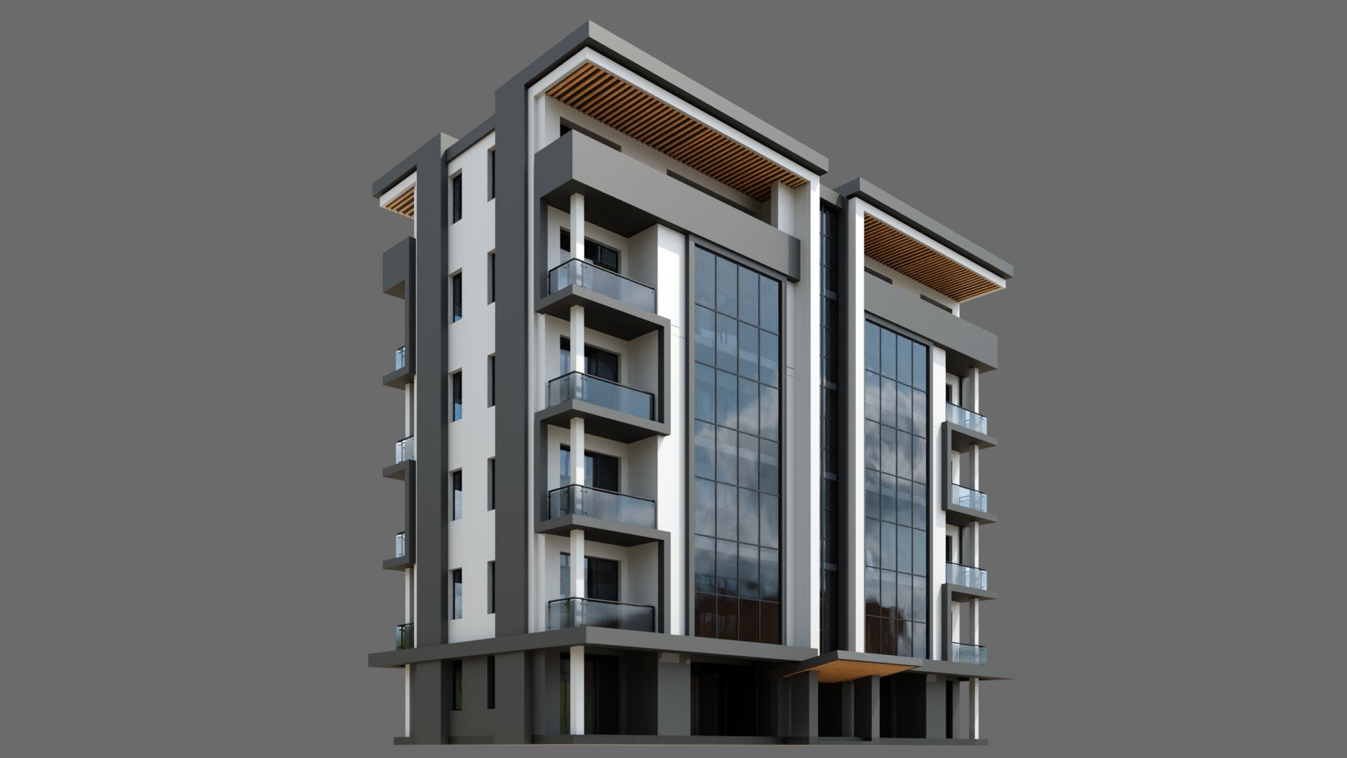 Hotel Building Model - TurboSquid 2028977