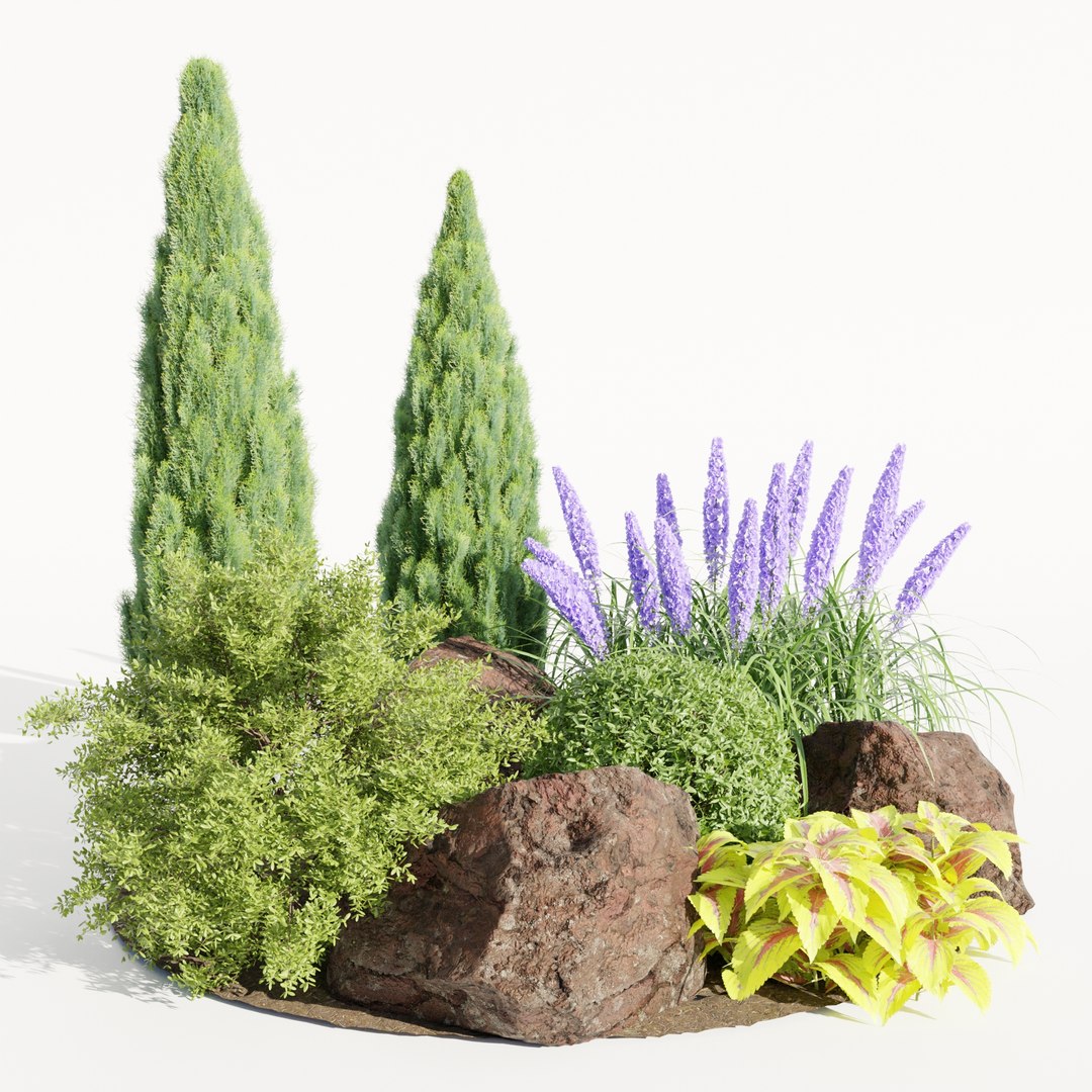 Plants for outdoor collection vol 177-Blender-3dmodel 3D model ...