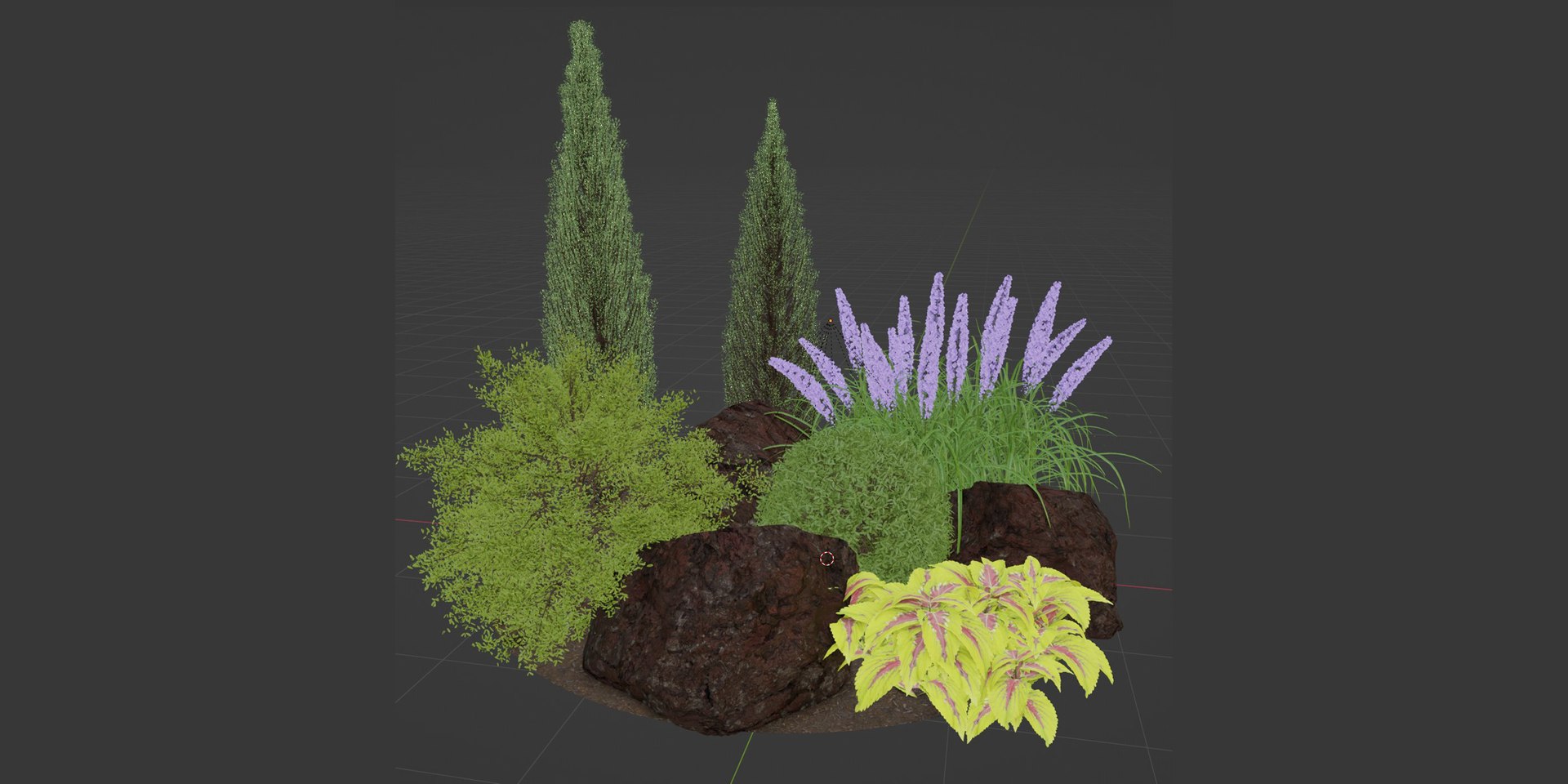 Plants for outdoor collection vol 177-Blender-3dmodel 3D model ...