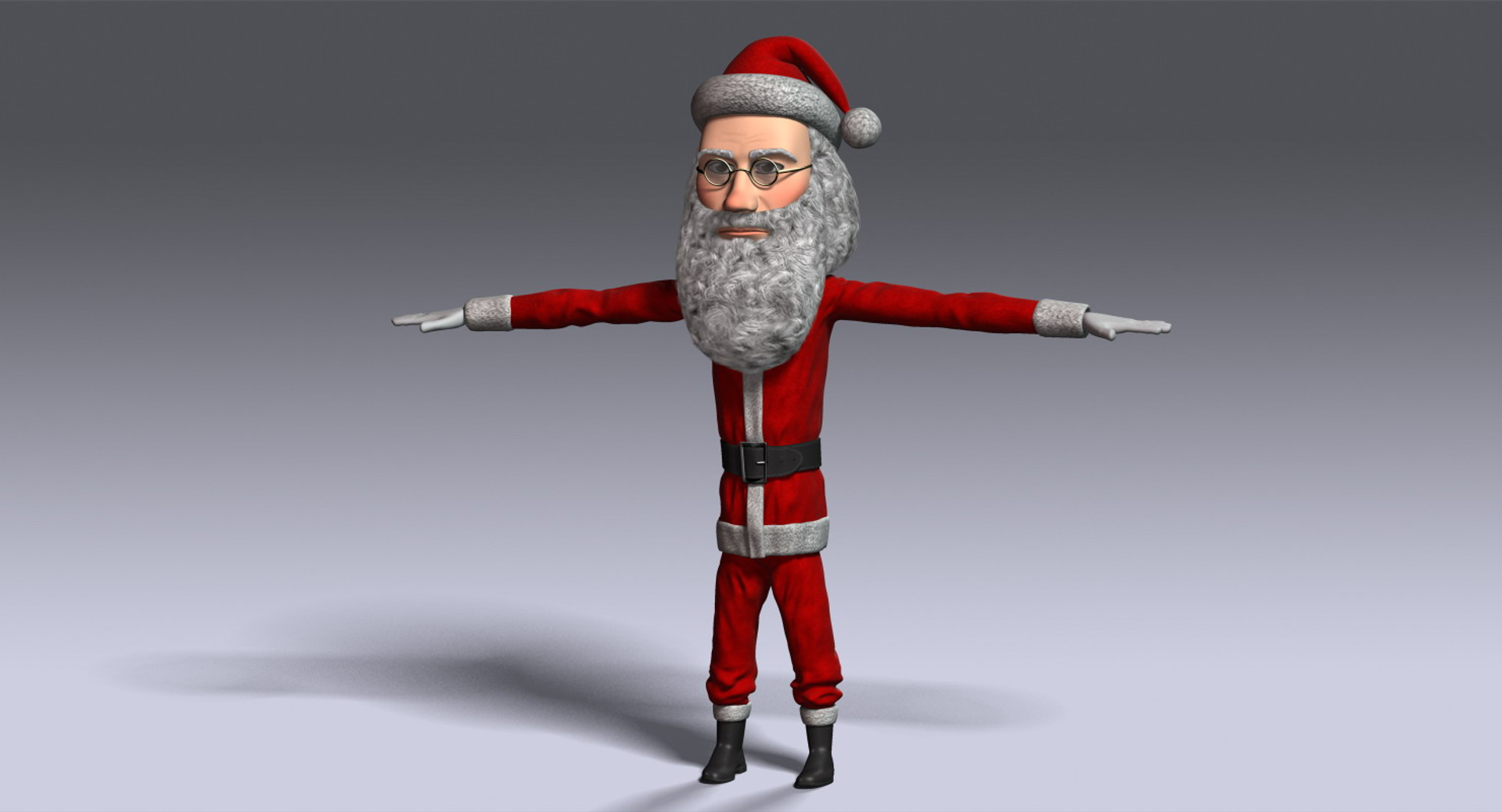 3D Cartoon Santa Claus 3 - TurboSquid 1350675