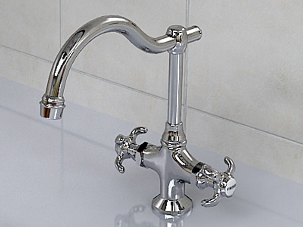 3d model brasstech polished chrome