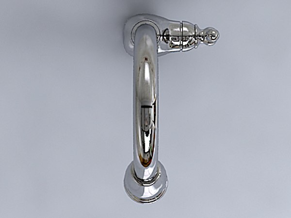 3d model brasstech polished chrome
