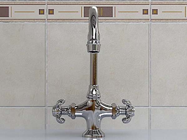 3d model brasstech polished chrome