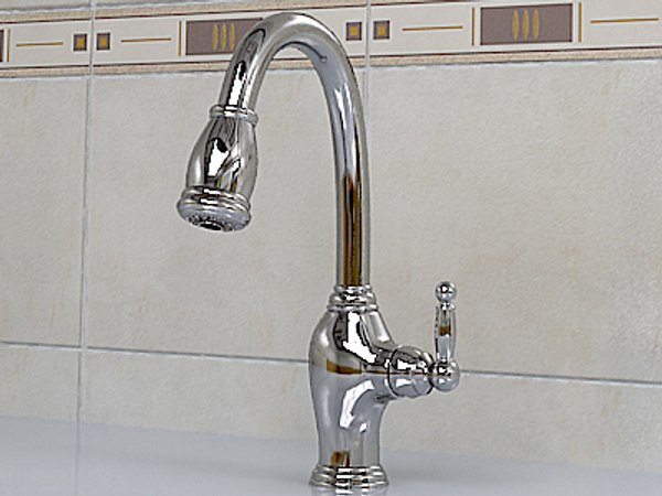 3d model brasstech polished chrome