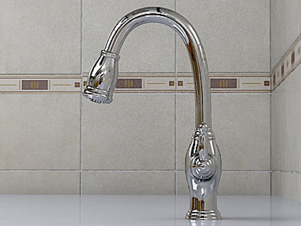 3d model brasstech polished chrome