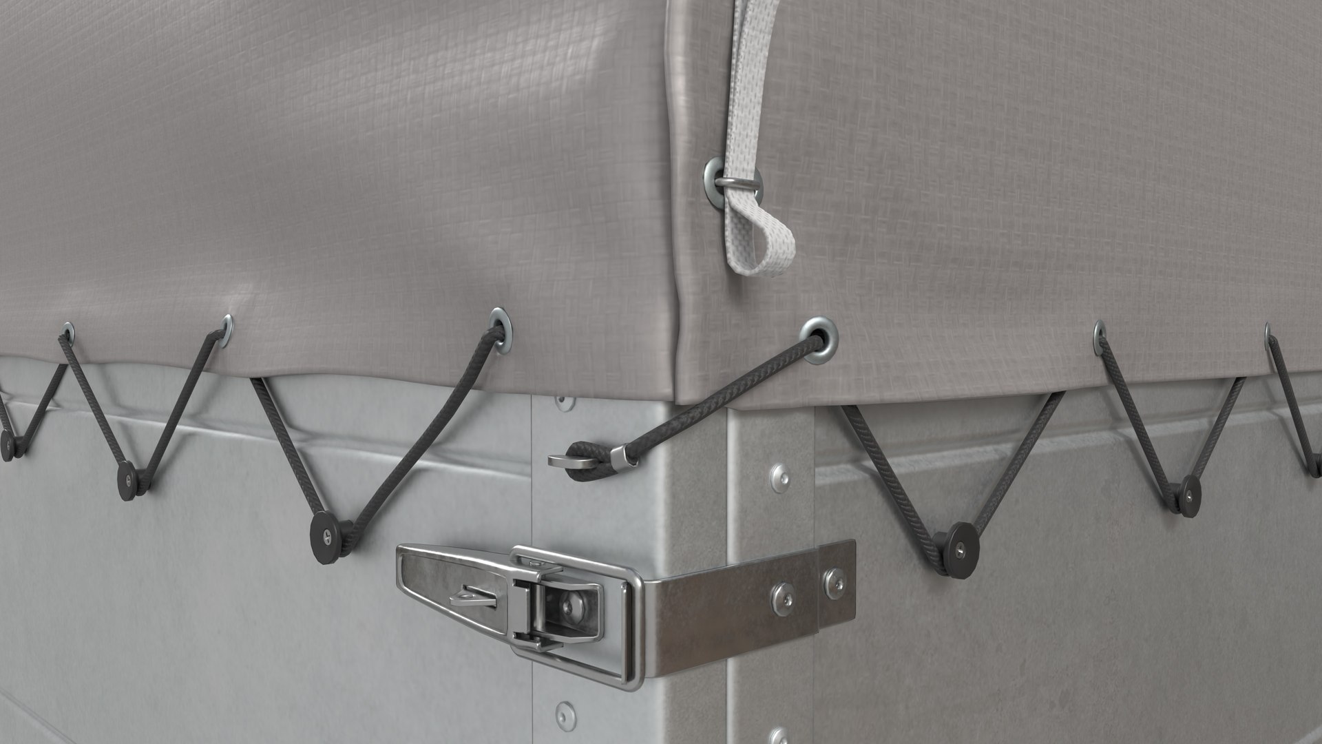 3D Car trailer single axle with extra walls cover jockey wheel high ...